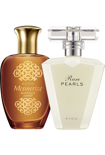 Avon Rare Pearls ve Mesmerize Mystique Amber Kadın Parfüm Paketi Avon Rare Pearls ve Mesmerize Mystique Amber Kadın Parfüm Paketi