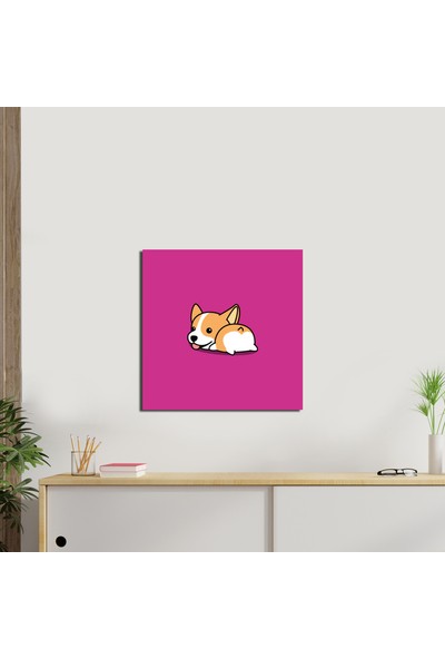 Mrv Dekor Köpek Cam Tablo Temperli Cam