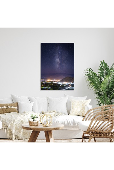 Mrv Dekor Şehir Manzaralı Cam Tablo Temperli Cam