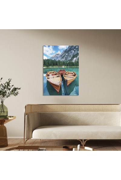 Mrv Dekor Yelkenler ve Doğa Cam Tablo Temperli Cam