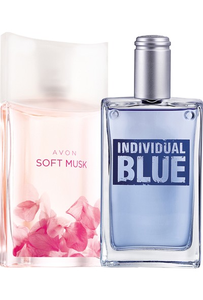 Avon Individual Blue Erkek Parfüm ve Soft Musk Kadın Parfüm Paketi 150 ml Avon Individual Blue Erkek Parfüm ve Soft Musk Kadın Parfüm Paketi 150 ml