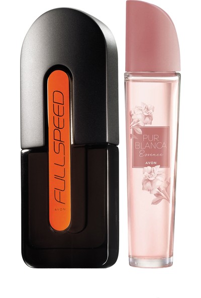 Avon Full Speed Erkek Parfüm ve Pur Blanca Essence Kadın Parfüm Paketi 125 ml Avon Full Speed Erkek Parfüm ve Pur Blanca Essence Kadın Parfüm Paketi 125 ml