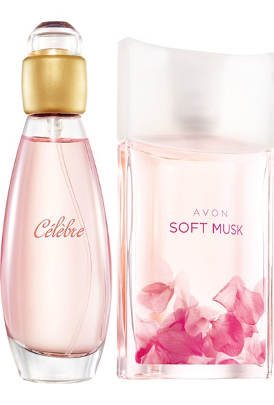Avon Celebre ve Soft Musk Kadın Parfüm PAKETI100 ml Avon Celebre ve Soft Musk Kadın Parfüm PAKETI100 ml