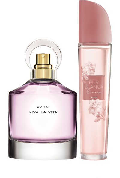 Avon Viva La Vita ve Pur Blanca Essence Kadın Parfüm PAKETI100 ml Avon Viva La Vita ve Pur Blanca Essence Kadın Parfüm PAKETI100 ml