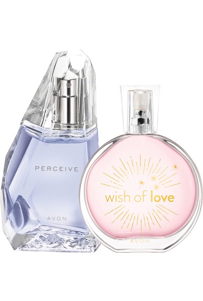 Avon Wish Of Love ve Perceive Kadın Parfüm PAKETI100 ml Avon Wish Of Love ve Perceive Kadın Parfüm PAKETI100 ml