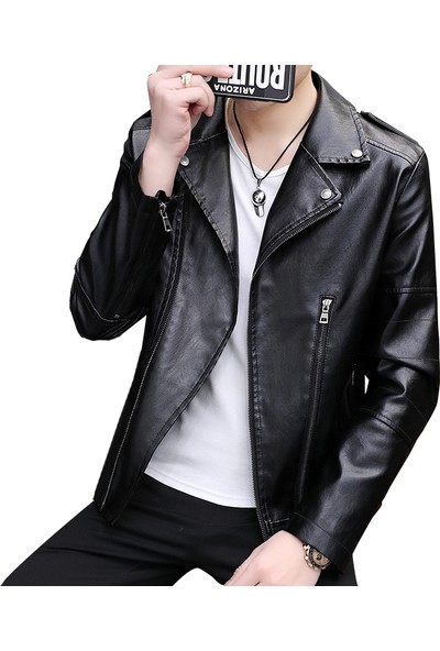 Cikrilan Moda Erkek Punk Tarzı Deri Ceket Suni Deri Sıcak Dış Giyim Kış Kalınlaşmak Ceket Cikrilan Moda Erkek Punk Tarzı Deri Ceket Suni Deri Sıcak Dış Giyim Kış Kalınlaşmak Ceket
