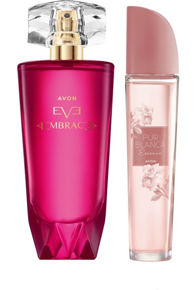 Avon Pur Blanca Essence ve Eve Embrace Kadın Parfüm PAKETI100 ml Avon Pur Blanca Essence ve Eve Embrace Kadın Parfüm PAKETI100 ml