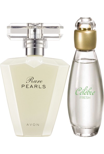 Avon Rare Pearls ve Celebre Fresh Kadın Parfüm PAKETI100 ml Avon Rare Pearls ve Celebre Fresh Kadın Parfüm PAKETI100 ml