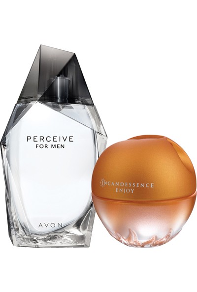 Avon Perceive Erkek Parfüm ve Incandessence Enjoy Kadın Parfüm Paketi 150 ml Avon Perceive Erkek Parfüm ve Incandessence Enjoy Kadın Parfüm Paketi 150 ml
