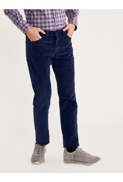 Bisse Regular Fit 5 Cep Kadife Pantolon