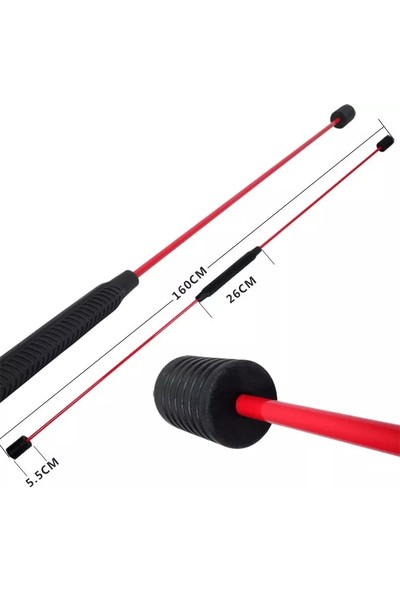 Leyaton Flexi Bar Aerobik Bar Yeni Nesil Salıncak Bar Kırmızı