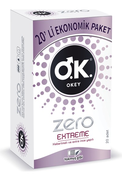Okey Zero Extreme 20'li Prezervatif