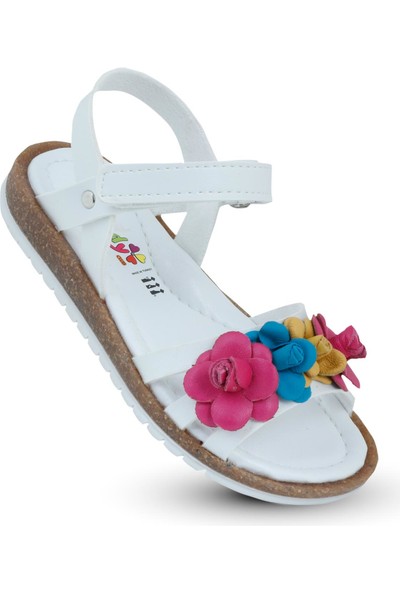 Kaptan Junior Kız Çocuk Bebek Ayakkabı Sandalet Babet