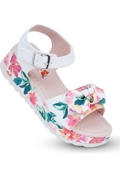 Kaptan Junior Kız Çocuk Bebek Ayakkabı Sandalet Babet