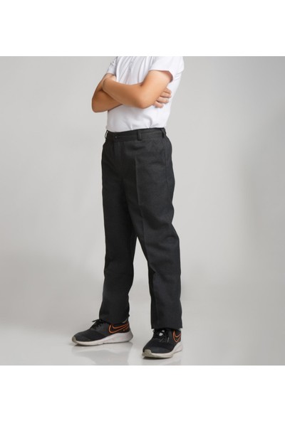 Mavimoure Beli Ribanalı Tam Lastikli Kanvas Kumaş Okul Pantolonu Mavimoure Beli Ribanalı Tam Lastikli Kanvas Kumaş Okul Pantolonu