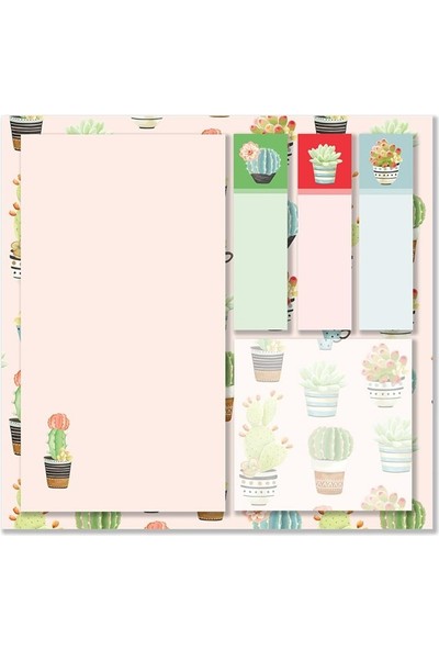 Keskin Color Cactus Yapışkanlı Not Kağıdı Seti 12 x 12 cm 5'li Keskin Color Cactus Yapışkanlı Not Kağıdı Seti 12 x 12 cm 5'li