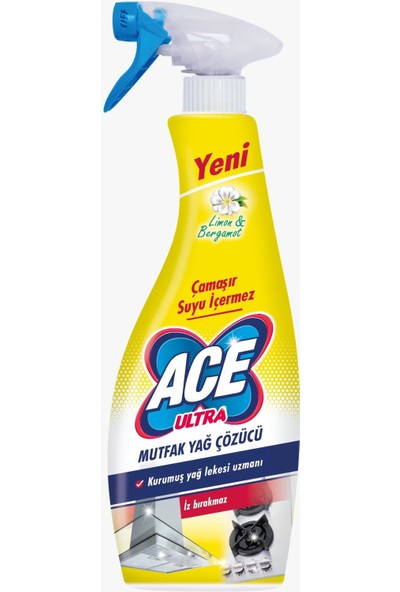 Ace Ultra Sprey Mutfak Çamaşır Suyu Içermeyen 700 ml Ace Ultra Sprey Mutfak Çamaşır Suyu Içermeyen 700 ml