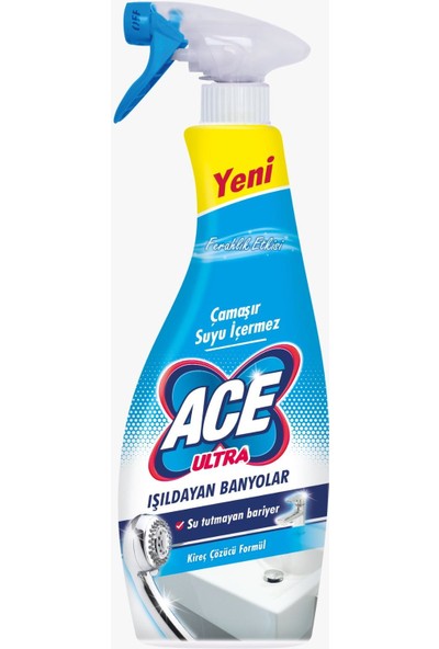 Ace Ultra Işıldayan Banyolar Çamaşır Suyu Içermeyen 700 ml Ace Ultra Işıldayan Banyolar Çamaşır Suyu Içermeyen 700 ml