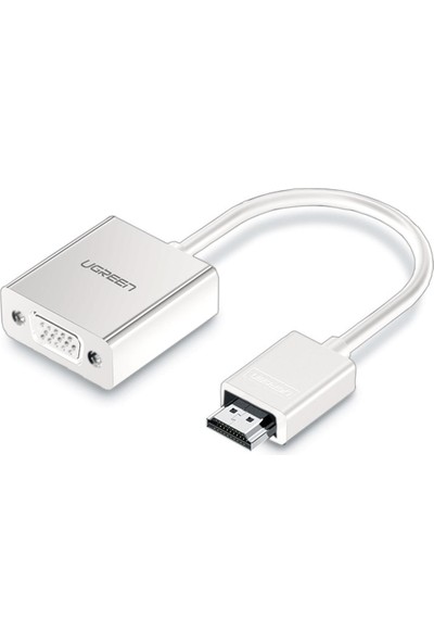 Ugreen HDMI To VGA Dişi Çevirici Dönüştürücü Adaptör Beyaz Ugreen HDMI To VGA Dişi Çevirici Dönüştürücü Adaptör Beyaz