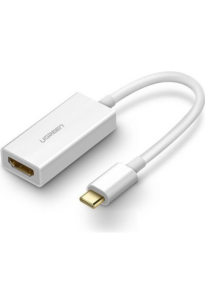 Ugreen Type-C To HDMI Dişi 4K Çevirici Adaptör Beyaz Ugreen Type-C To HDMI Dişi 4K Çevirici Adaptör Beyaz