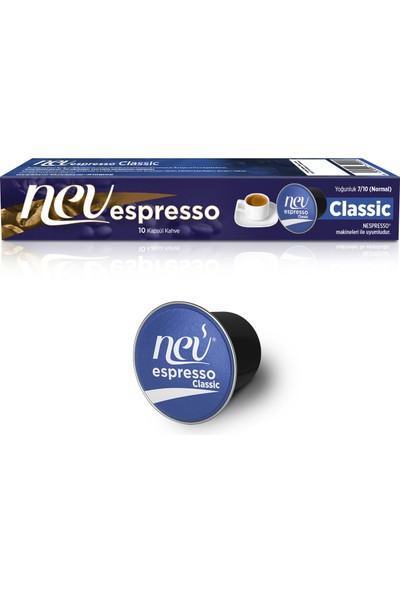 Nev Espresso Klasik Kapsül Kahve Nespresso Uyumlu Nev Espresso Klasik Kapsül Kahve Nespresso Uyumlu