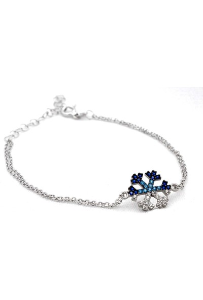 Else Silver 925 Ayar Gümüş Kar Tanesi Bileklik