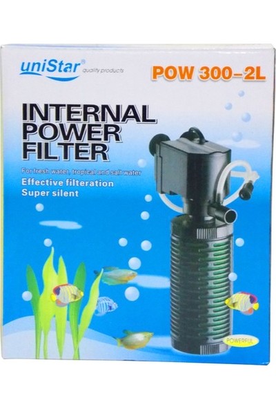Unistar Pow 300-2L Akvaryum Iç Filtre 700 L/h