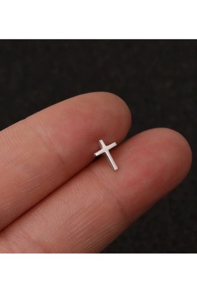 Takıconcept 316L Cerrahi Çelik Tragus-Helix Kulak Haç Piercing Takıconcept 316L Cerrahi Çelik Tragus-Helix Kulak Haç Piercing