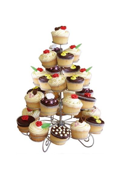 Eminönü Toptancı Metal Cupcake Standı 5 Katlı / 41'li Kek Standı Eminönü Toptancı Metal Cupcake Standı 5 Katlı / 41'li Kek Standı