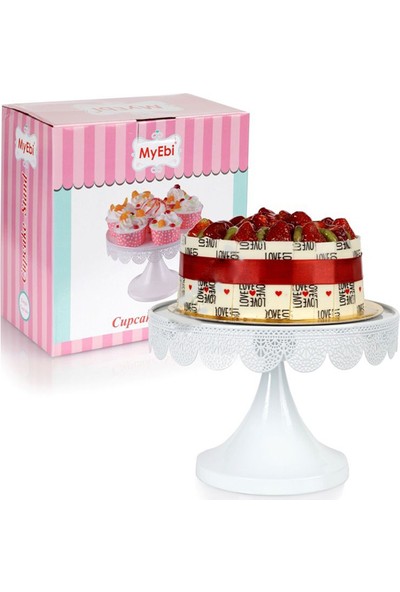 Eminönü Toptancı Metal Cupcake Standı Beyaz Kek Standı Eminönü Toptancı Metal Cupcake Standı Beyaz Kek Standı