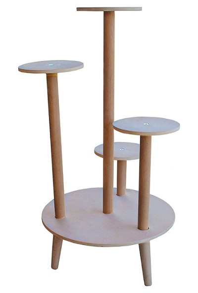 Art Ahşap Doğal Ahşap Açelya Çiçeklik