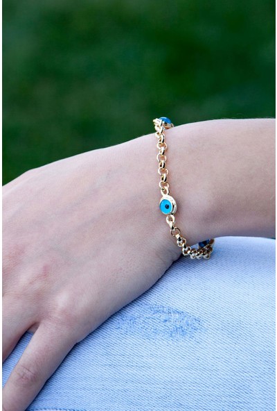 Modex Üçlü Göz Zincir Bileklik