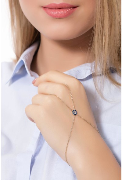 Modex Altın Sarısı Zirkon Taşlı Nazar Şahmeran