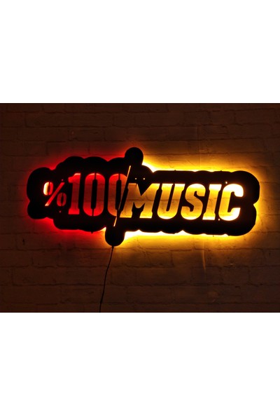 MF Tasarım %100 MUSIC 2 Sabit LED Işıklı Ahşap Mdf Dekoratif Tablo 50 x 25 MF Tasarım %100 MUSIC 2 Sabit LED Işıklı Ahşap Mdf Dekoratif Tablo 50 x 25