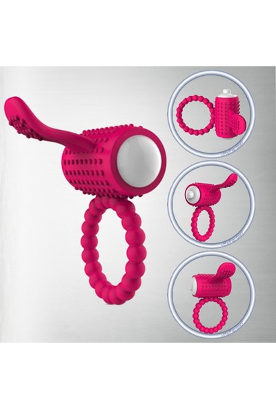 Partner Titreşimli Pembe Dilli Klitoral Vibrasyon Uyarıcılı Penis Halkası Partner Titreşimli Pembe Dilli Klitoral Vibrasyon Uyarıcılı Penis Halkası