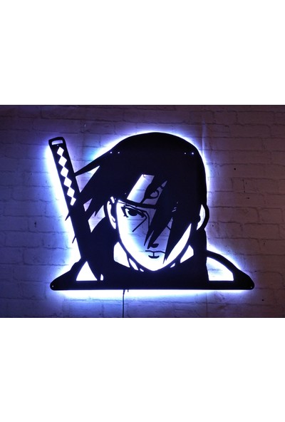 MF Tasarım Rgb Kumandalı Naruto Itachi Uchiha LED Işıklı Ahşap Mdf Dekoratif Tablo 50 x 45 MF Tasarım Rgb Kumandalı Naruto Itachi Uchiha LED Işıklı Ahşap Mdf Dekoratif Tablo 50 x 45