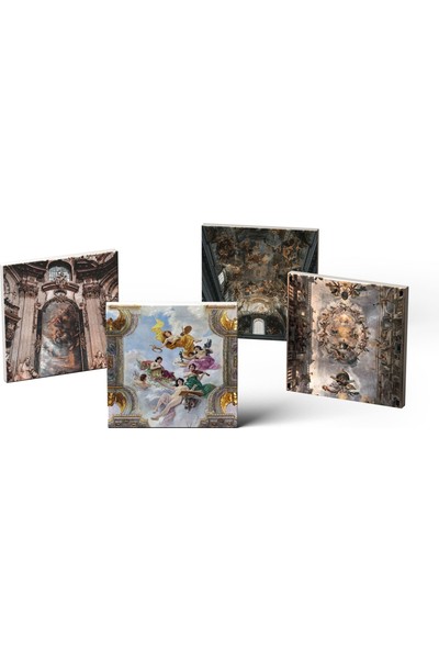 Cupgel Doğal Taş Baskılı Bardak Altlığı Fresk Cupgel Doğal Taş Baskılı Bardak Altlığı Fresk