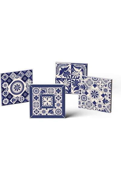 Cupgel Doğal Taş Baskılı Bardak Altlığı Italyan Çini Cupgel Doğal Taş Baskılı Bardak Altlığı Italyan Çini