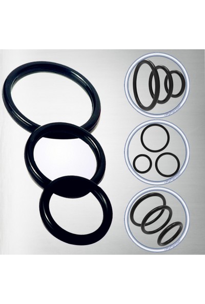 Partner Siyah 3'lü Penis Halkası Partner Siyah 3'lü Penis Halkası