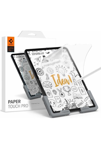 Spigen Apple iPad Pro 12.9'' (2021 / 2020 / 2018) Ekran Koruyucu Paper Touch Pro Tray Kolay Kurulum - AFL02788 Spigen Apple iPad Pro 12.9'' (2021 / 2020 / 2018) Ekran Koruyucu Paper Touch Pro Tray Kolay Kurulum - AFL02788