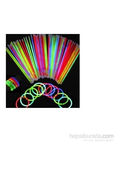 Canlı Petshop Glow Stics Kırılan Çubuk Işık 10 Adet