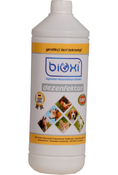 Bioxi Veteriner ve Hayvan Dezenfektanı 1 LT/ Hipokloröz asit (HOCl) bazlı Bioxi Veteriner ve Hayvan Dezenfektanı 1 LT/ Hipokloröz asit (HOCl) bazlı