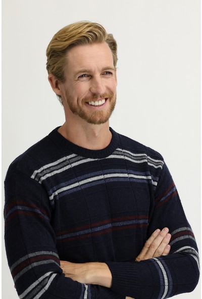 Kiğılı Bisiklet Yaka Regular Fit Triko