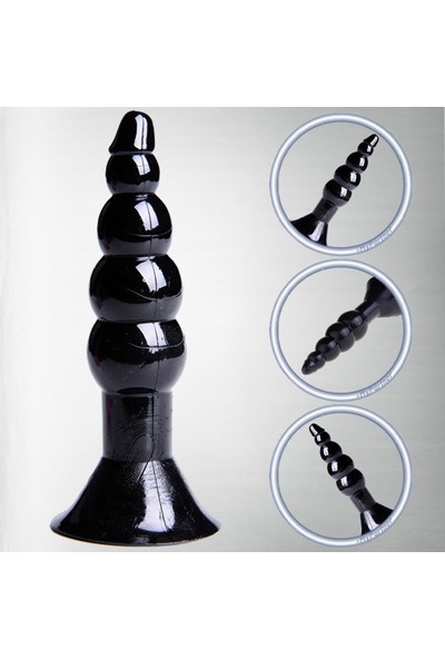 Partner Yeni Başlayanlar Için 5 Boğumlu Siyah Anal Plug Partner Yeni Başlayanlar Için 5 Boğumlu Siyah Anal Plug