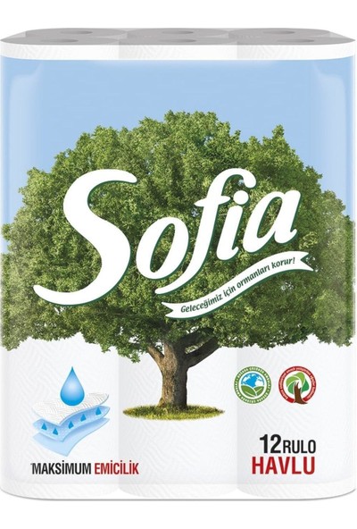 Sofia 500847 Mutfak Havlusu 12'li Rulo