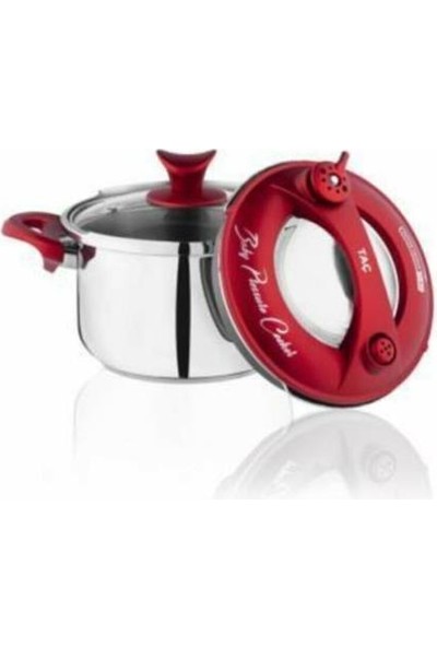Taç Baby Düdüklü Tencere 3.5 Lt Kırmızı