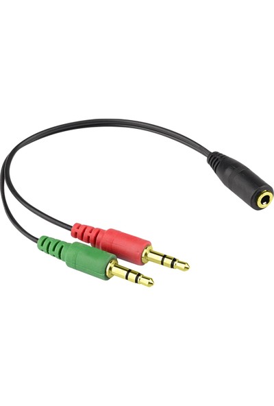 Syrox C119 3.5 mm Kulaklık ve Mikrofon Ayırıcı Kablo Syrox C119 3.5 mm Kulaklık ve Mikrofon Ayırıcı Kablo