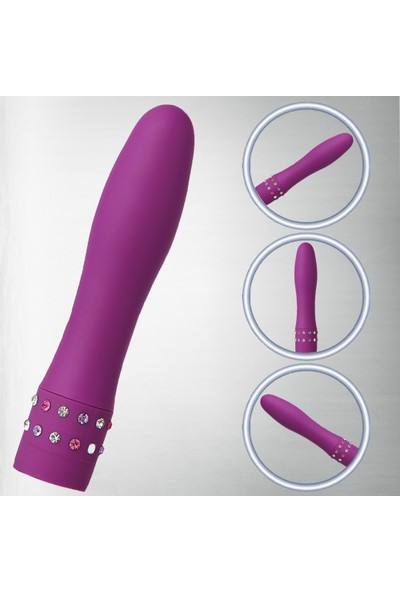 Partner Titreşimli Diamond Bullet Mor Mini Vibratör Partner Titreşimli Diamond Bullet Mor Mini Vibratör