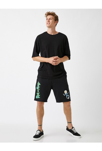 Koton Rick And Morty Sort Lisansli Baskili