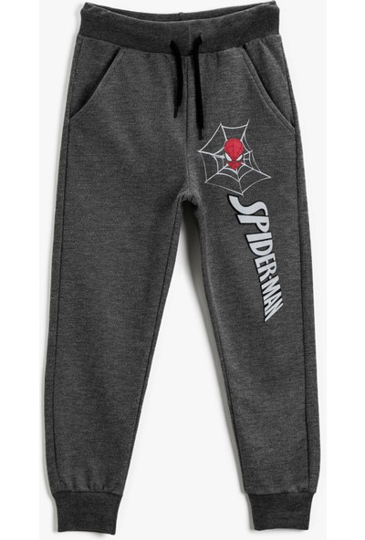 Koton Spiderman Lisanslı Eşofman Altı Baskılı Cepli